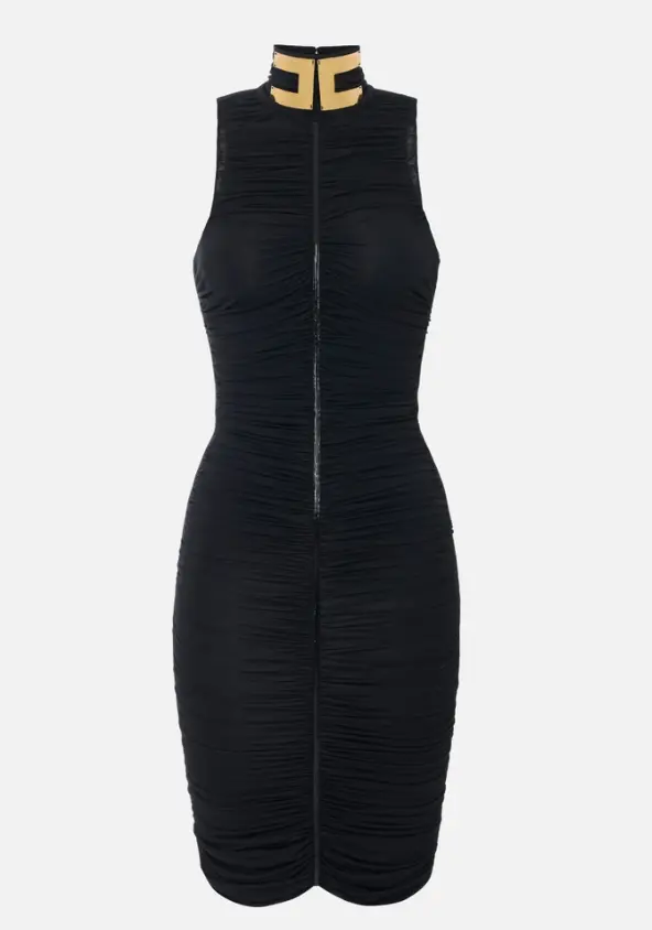 Elisabetta Franchi Midi Dress - Nero
