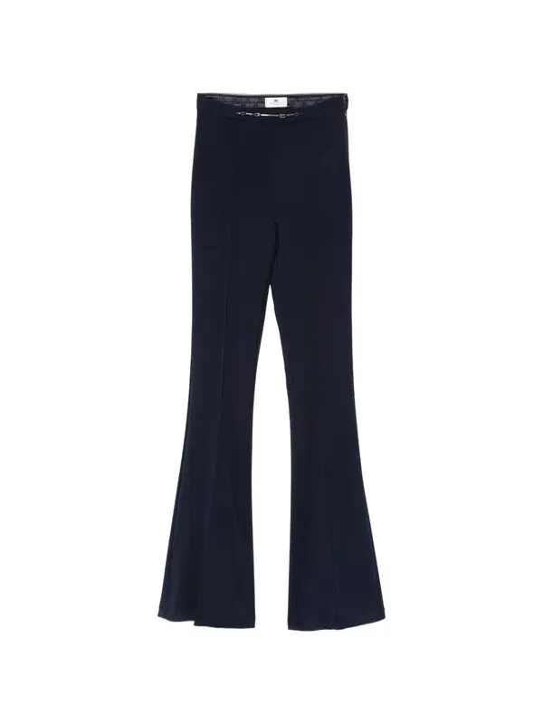Elisabetta Franchi Flared Trousers - Navy