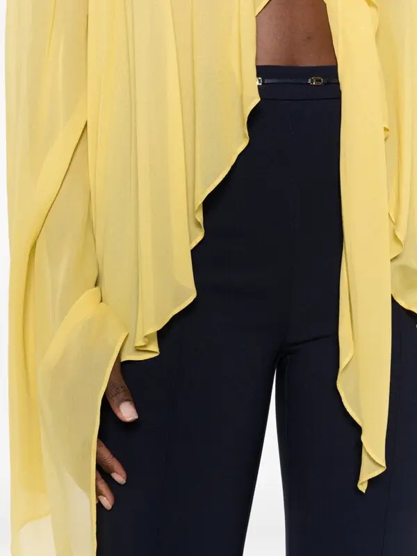 Elisabetta Franchi Flared Trousers - Navy