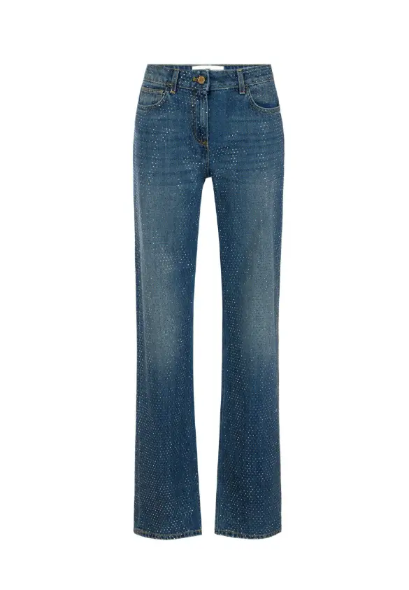Elisabetta Franchi Palazzo Jeans - Blu