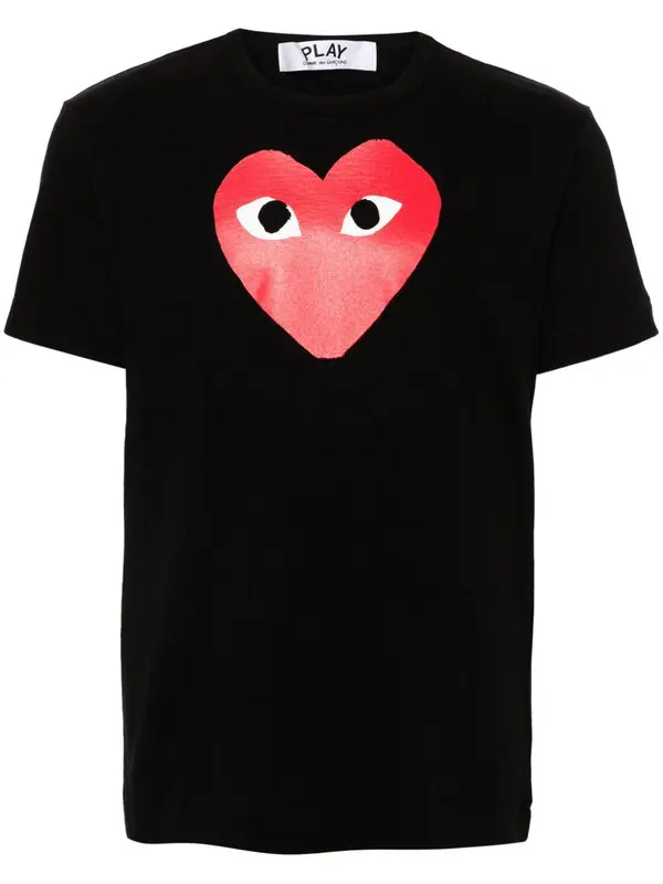 Comme Des Garçons Red Heart Cotton T Shirt