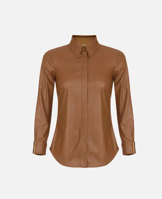Elisabetta Franchi Shirt With Jewel Logo - Sigaro