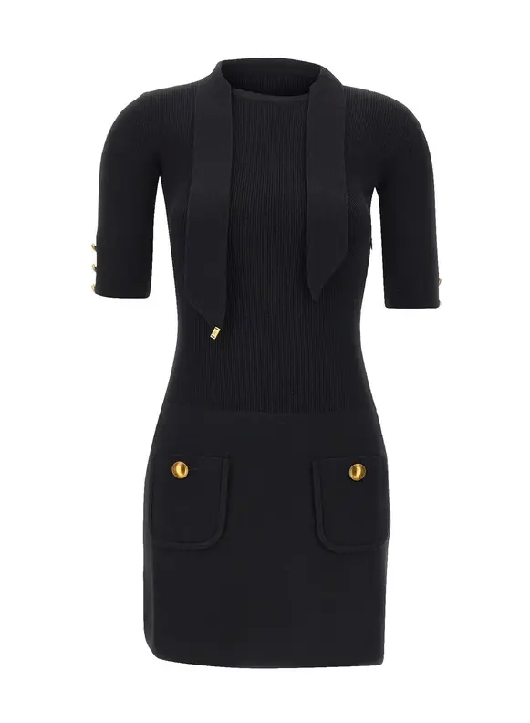 Elisabetta Franchi Short Dress - Nero