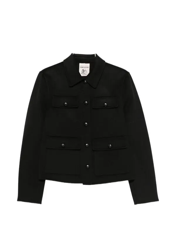 SEMICOUTURE Alisa Wool Jacket - Black