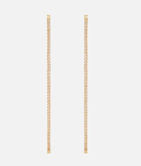 Elisabetta Franchi Strass Earrings