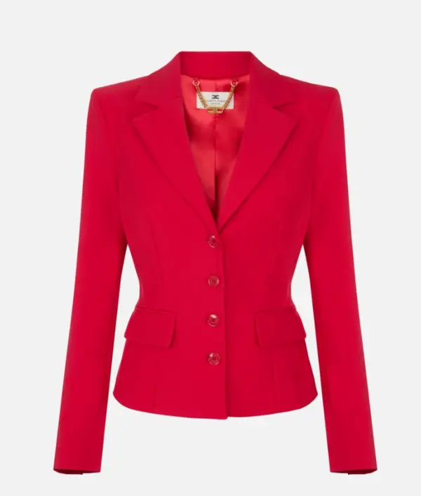 Elisabetta Franchi Technical Fabric Jacket