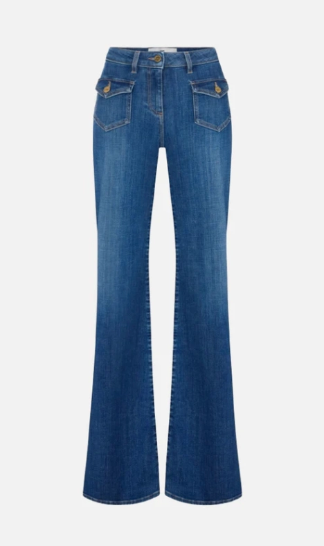 Elisabetta Franchi Palazzo Jeans - Blu