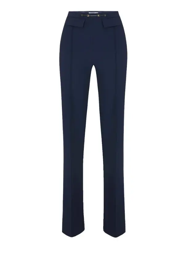 Elisabetta Franchi Palazzo Trousers - Blu