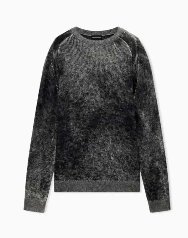 Emporio Armani Ribbed Virgin Wool Sweater