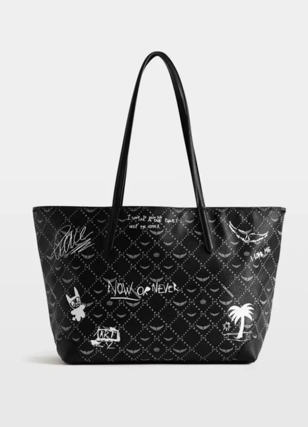 Zadig&Voltaire Z Shopper Monogram Arty Tag - Nero