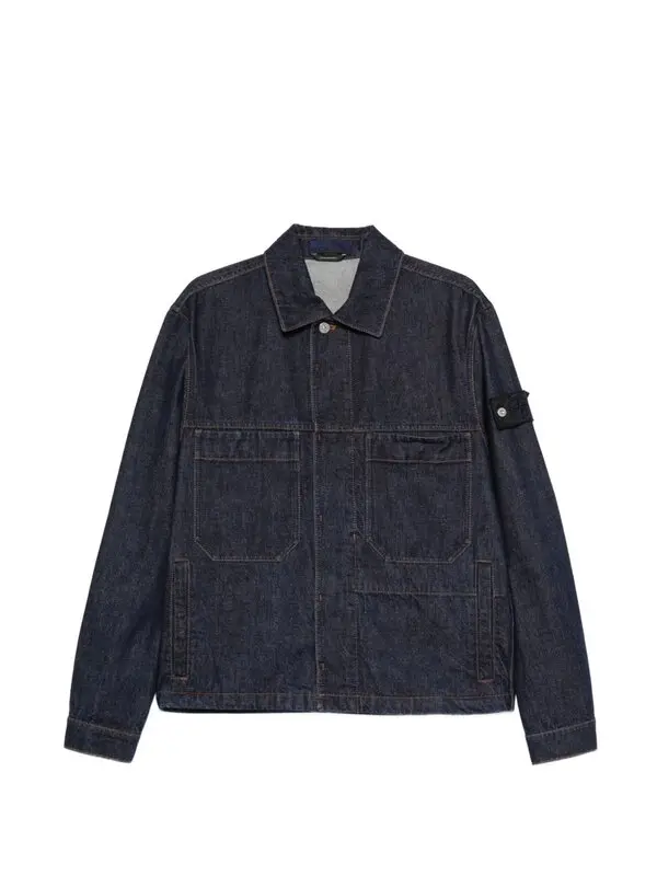 Stone Island Denim Cotton Jacket