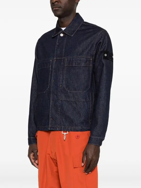Stone Island Denim Cotton Jacket