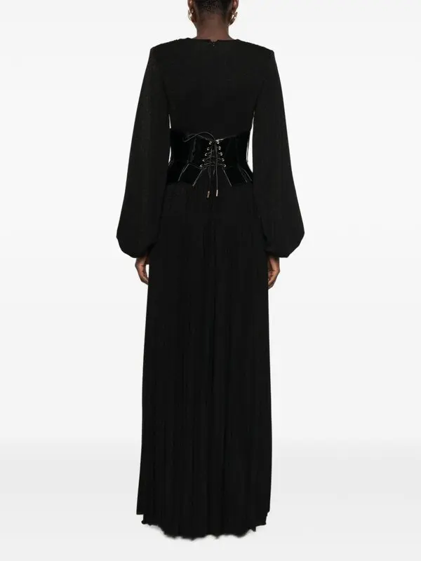 Elisabetta Franchi V Necked Maxi Dress