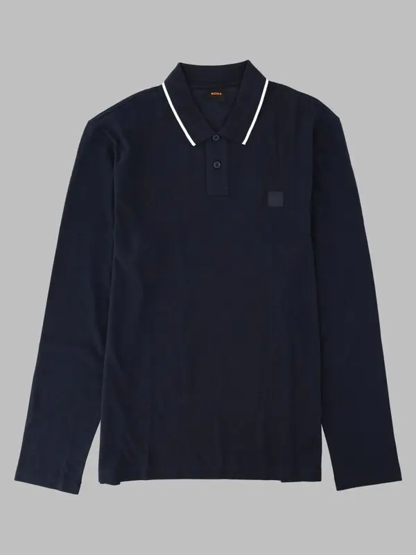 BOSS Polo A Manica Lunga Con Logo
