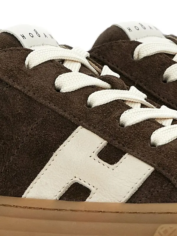 Hogan H705 Leather Sneakers - Brown