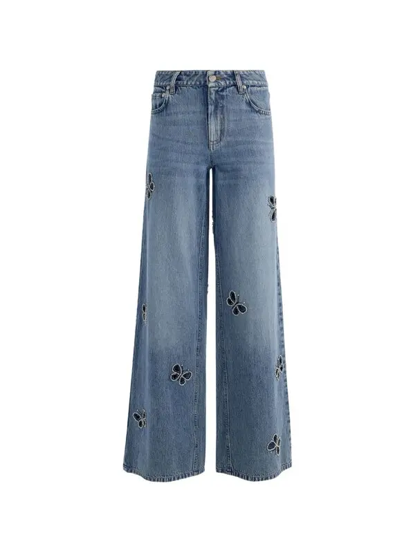 Alice + Olivia Cutout Denim Jeans