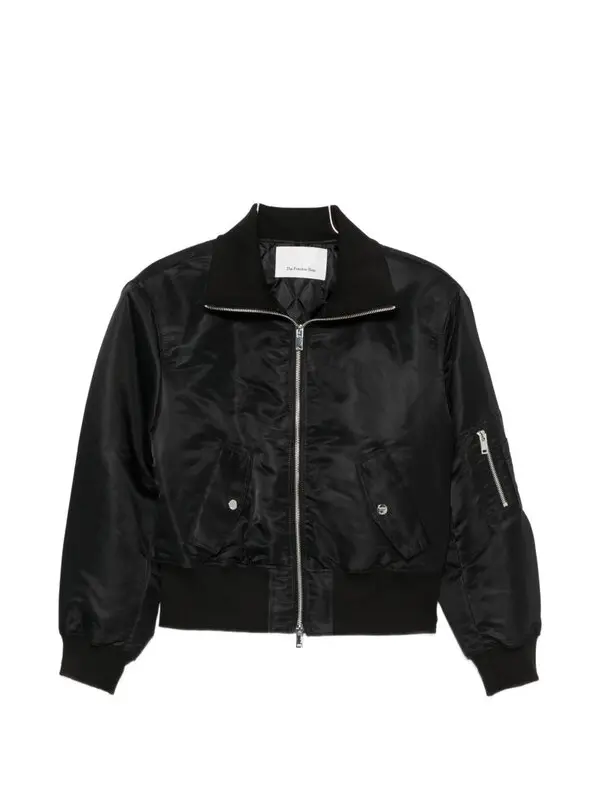 THE FRANKIE SHOP Storm Nylon Cropped Bomber Jacket