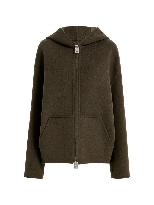 Khaite Dolem Wool Blouson Jacket - Brown