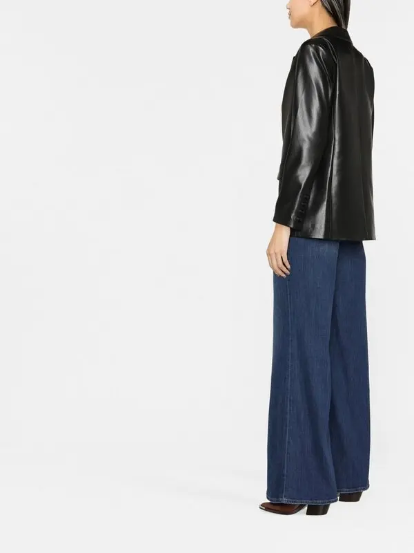 Alice + Olivia Faux Leather Blazer Jacket