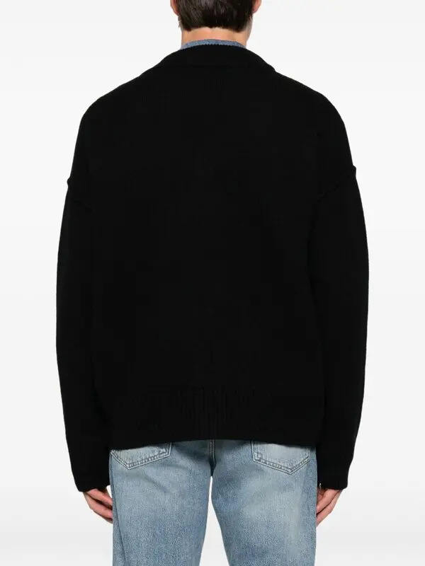 AMI Paris De Coeur Wool Cardigan