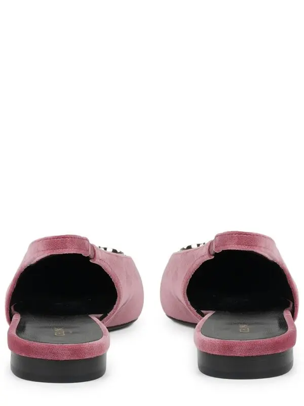 Celine Alma Triomphe Velvet Flat Slingback 05 - Multicolour