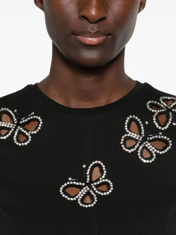 Alice + Olivia Cindy Cut Out T Shirt