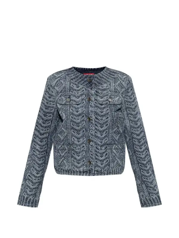 DIESEL® Denim Cotton Jacket - Navy