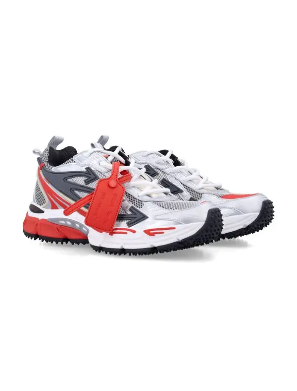 Off-White Sneakers - Grey/red