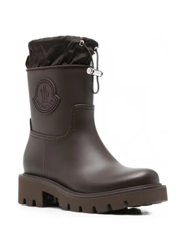 Moncler Kickstream Rain Boots - Bordeaux
