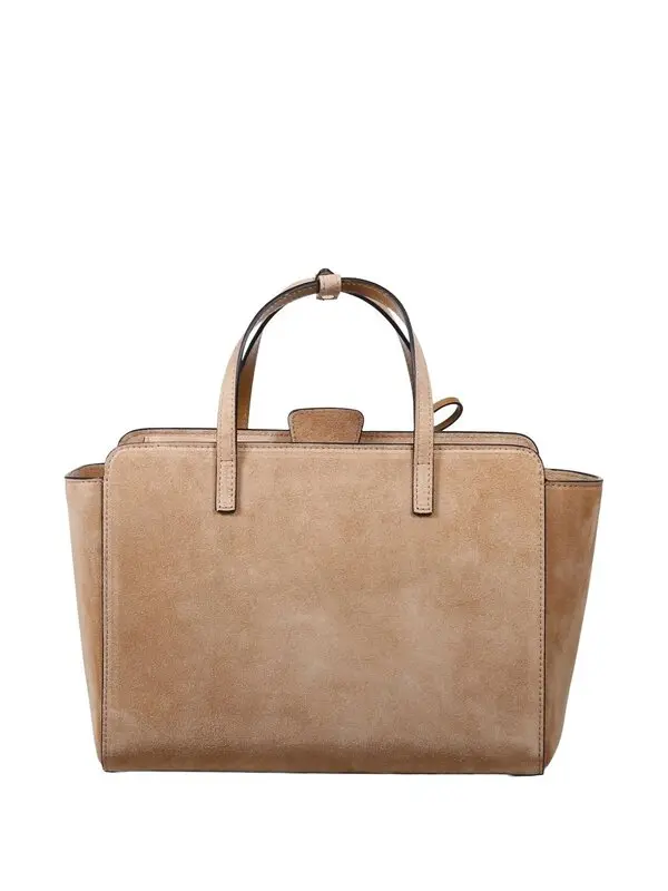 HIDESINS Flap Medium Leather Tote - Camel