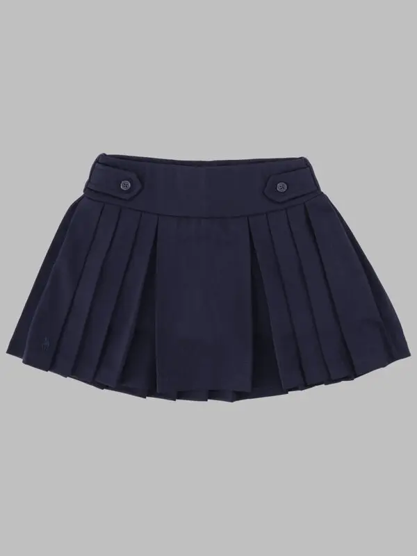Polo Ralph Lauren Minigonna Plissettata In Jersey Con Culotte