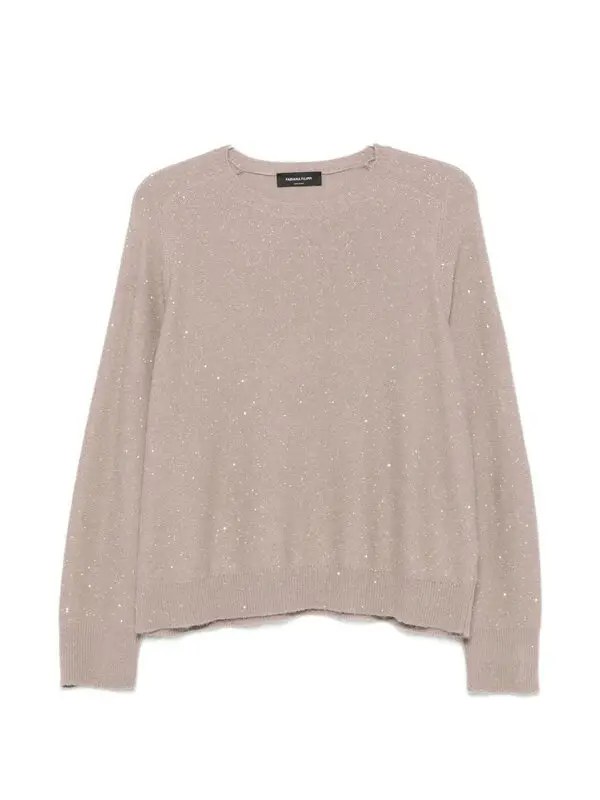 Fabiana Filippi Wool And Silk Blend Sweater - Brown