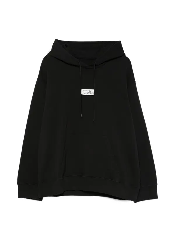 MAISON MARGIELA Logo Cotton T Shirt - Black