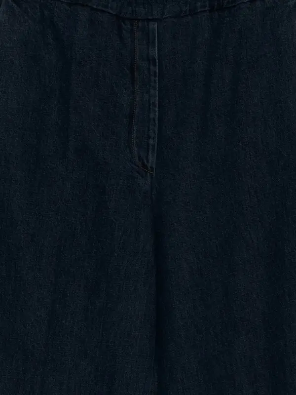 FORTE_FORTE Loose Fit Denim Jeans - Navy
