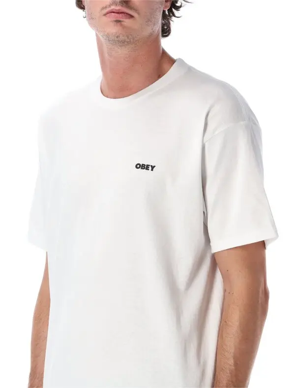 Obey T Shirts And Polos - Bianco