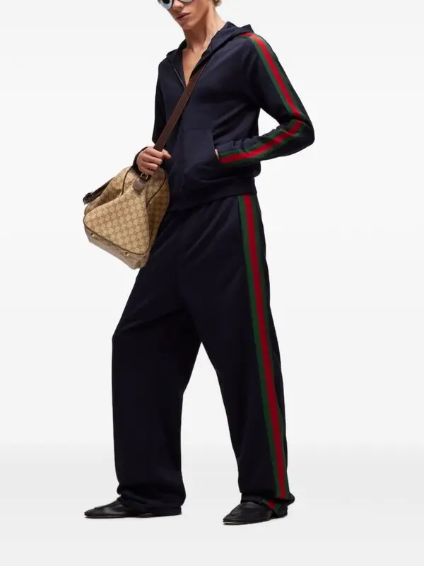 Gucci Web Deatail Trousers - Navy