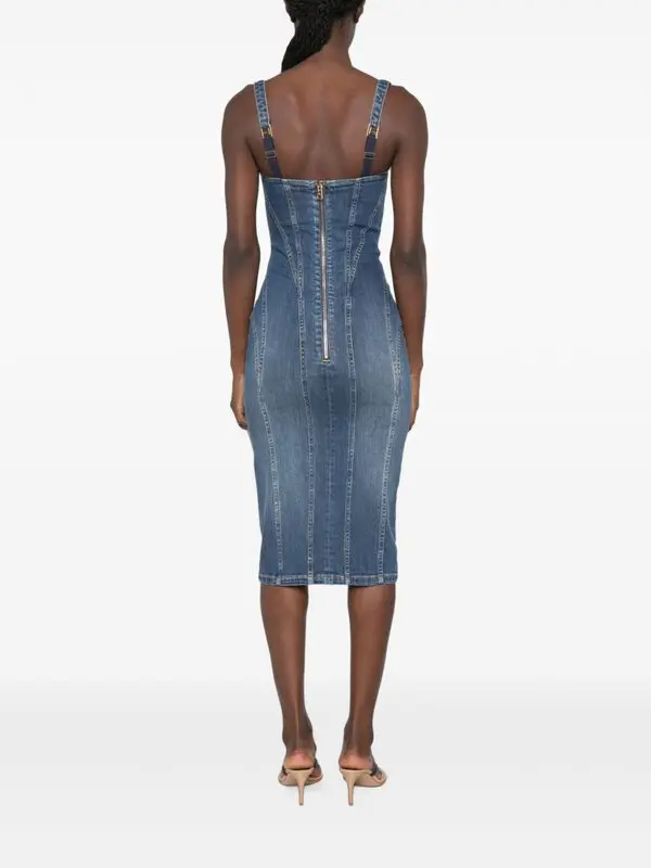 Elisabetta Franchi Denim Cotton Dress