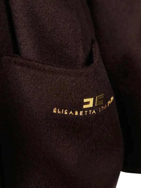 Elisabetta Franchi Wool Long Coat