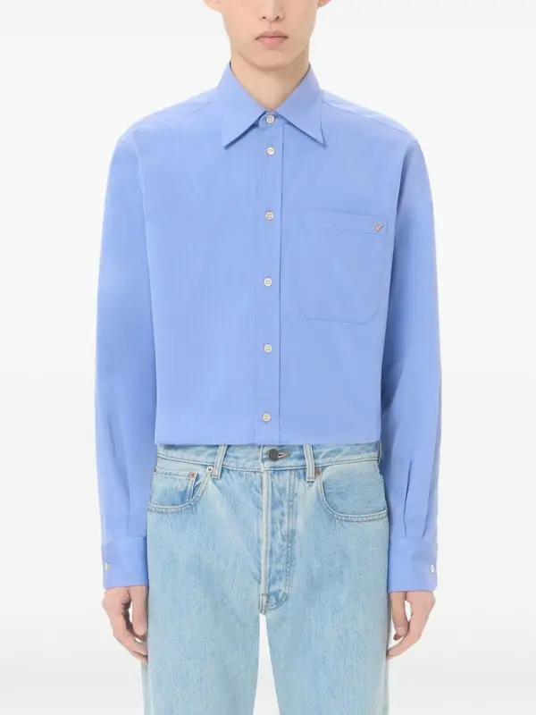 Valentino Garavani V Gold Cotton Shirt