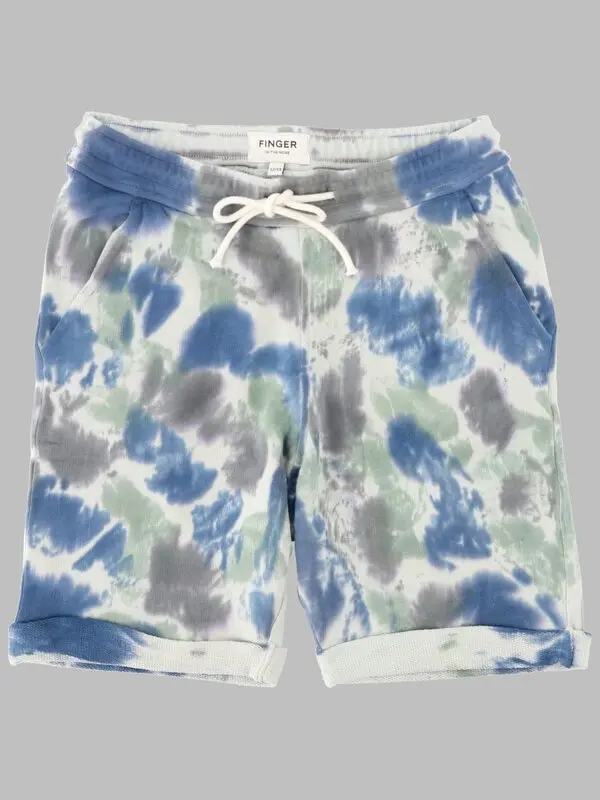 FINGER IN THE NOSE New Grounded True Tie & Dye Bermuda Shorts