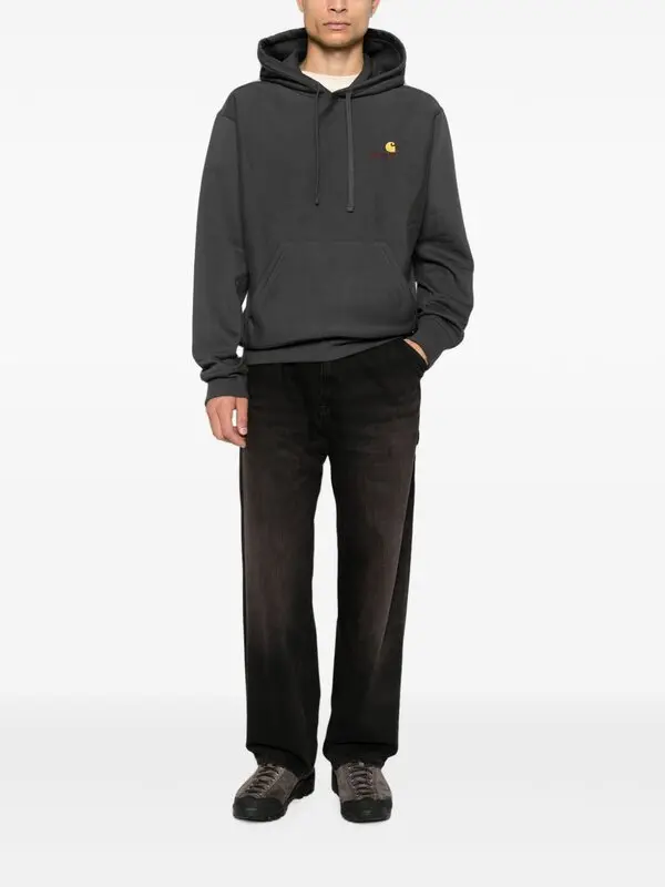 Carhartt Work In Progress Logo Cotton Hoodie