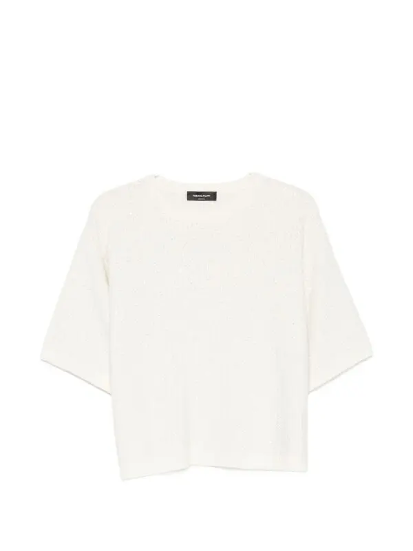 Fabiana Filippi Wool Blend Sweater - Beige