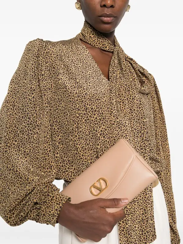Valentino Garavani Devain Small Leather Shoulder Bag