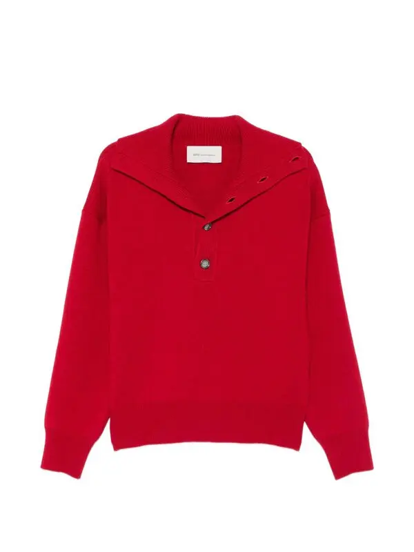 AMI Paris Wool Turtle Neck Sweater