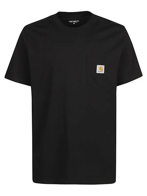 Carhartt Work In Progress Pocket Cotton T Shirt - Black