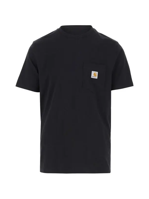 Carhartt Work In Progress Pocket Cotton T Shirt - Black