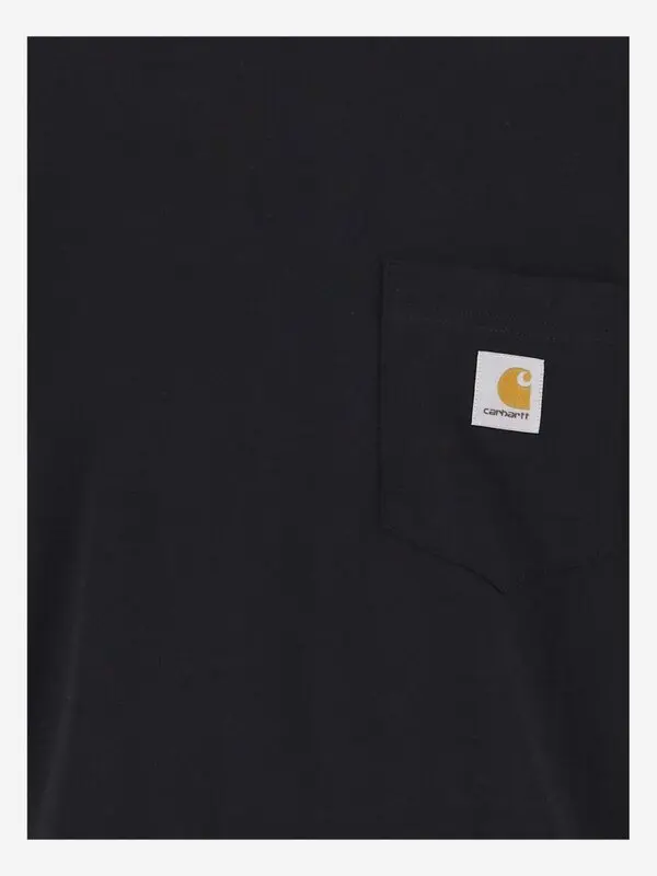 Carhartt Work In Progress Pocket Cotton T Shirt - Black