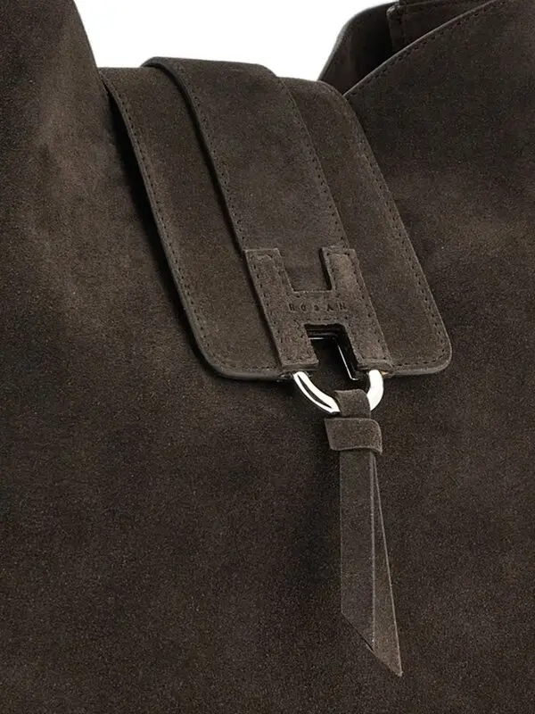 Hogan Trend Leather Hobo Bag