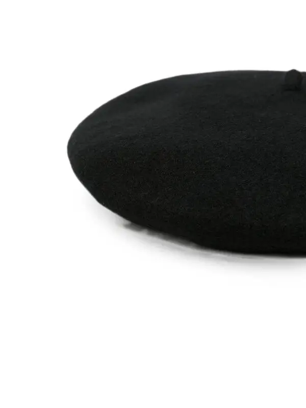 Emporio Armani Logo Wool Basque Hat