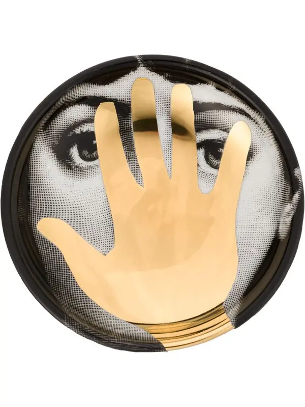 FORNASETTI Round Ashtray Tema E Variazioni N.16 - White